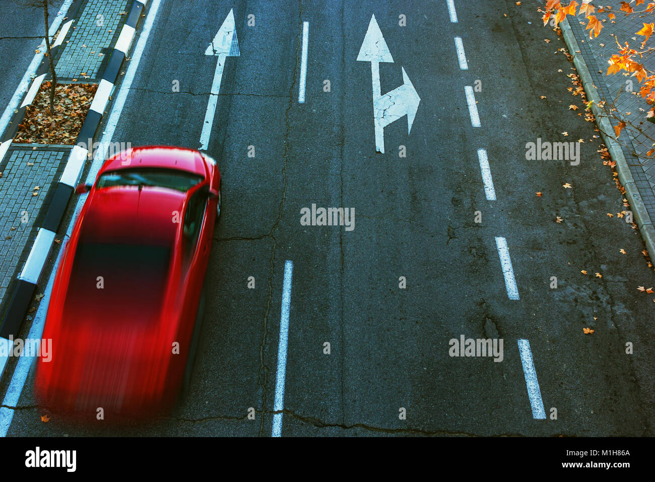 top view of the street, conceptual shoot Stock Photo - Alamy