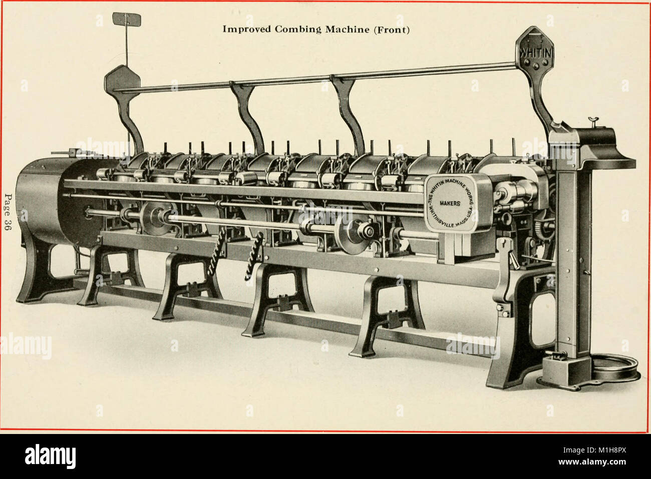 1914 illustrated and descriptive catalog of Whitin cotton waste ...