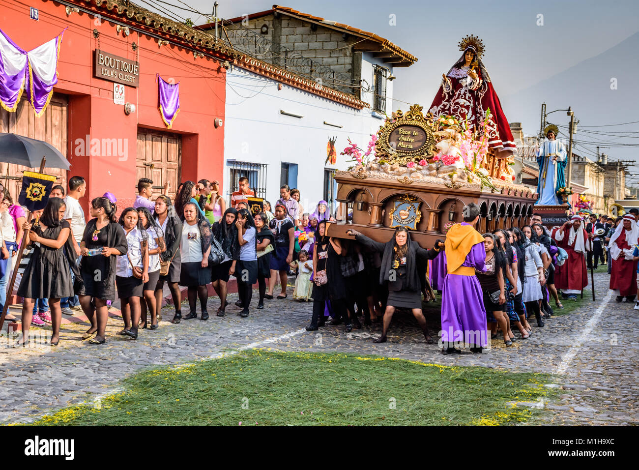 Procession Of The Virgin Mary High Resolution Stock Photography and ...