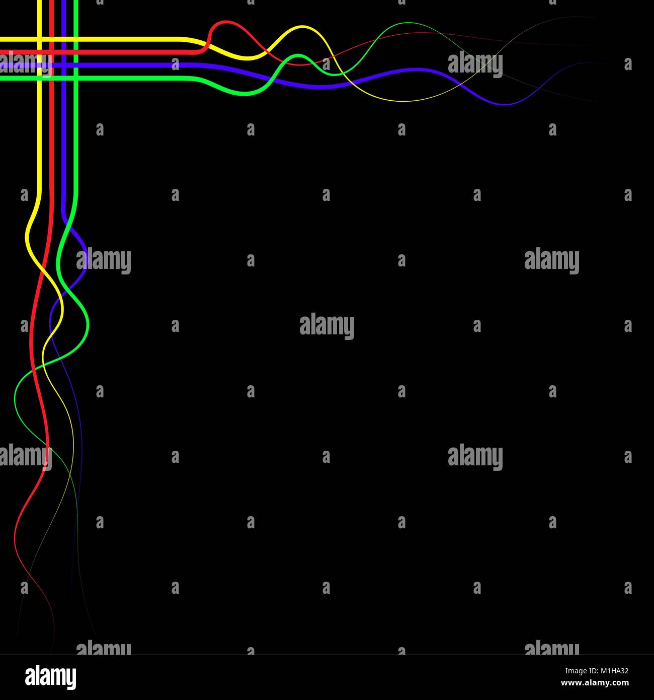 Four line pattern at the left and upper side Stock Vector Image & Art ...