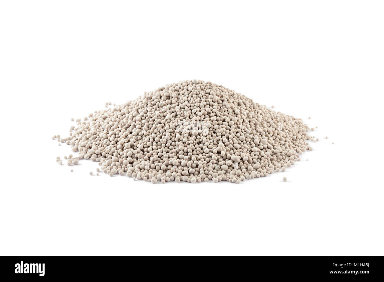 Heap of composite mineral fertilizers, isolated on white background ...