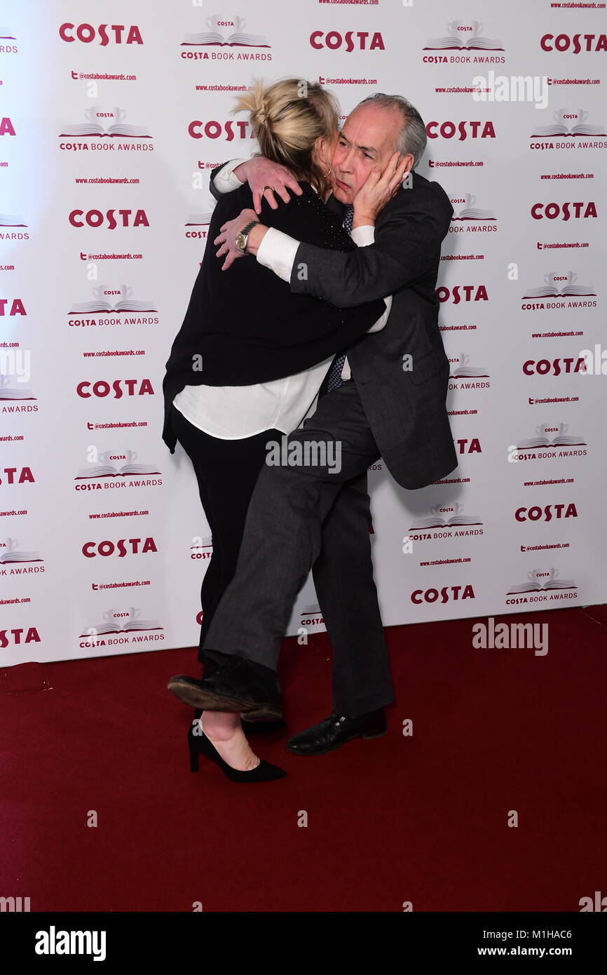 Fern Britton and Alastair Stewart attending the Costa Book of The Year ...