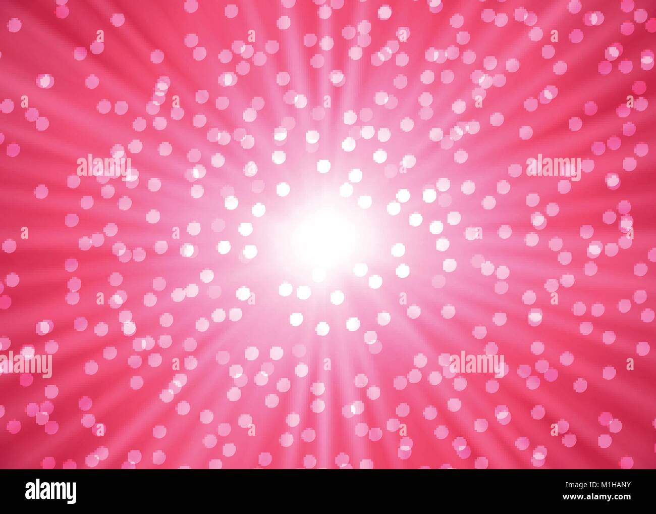 Bokeh sunburst lights on red background Stock Vector Image & Art - Alamy
