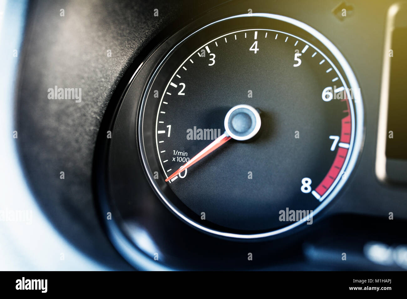 Tachometer in a modern car Stock Photo - Alamy