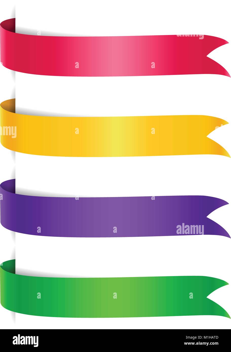 Set of colored arrow ribbons Stock Vector Image & Art - Alamy