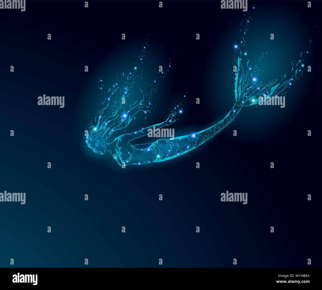 Mermaid fish tail Stock Vector Images - Alamy