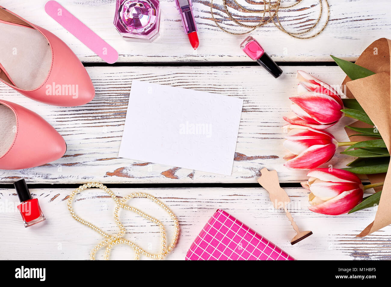 Empty greeting card Stock Photo - Alamy