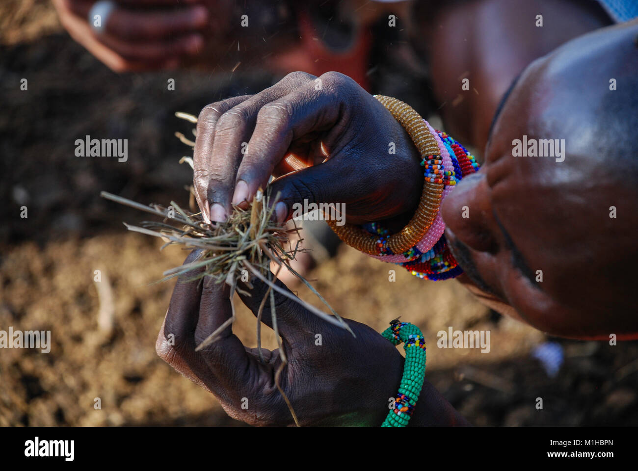 Bushman cultural village hi-res stock photography and images - Alamy
