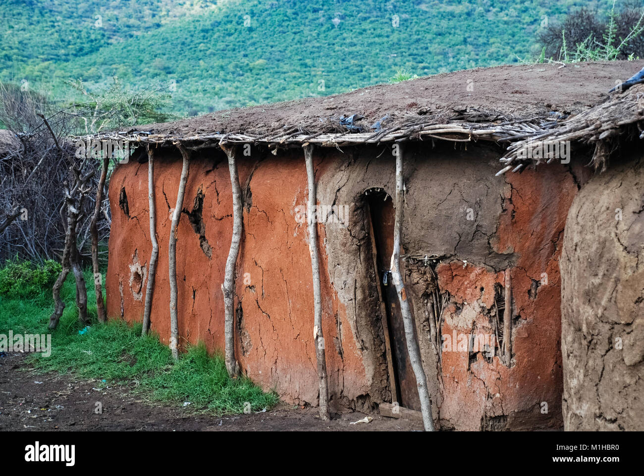 Landscape of maasai village hi-res stock photography and images - Alamy