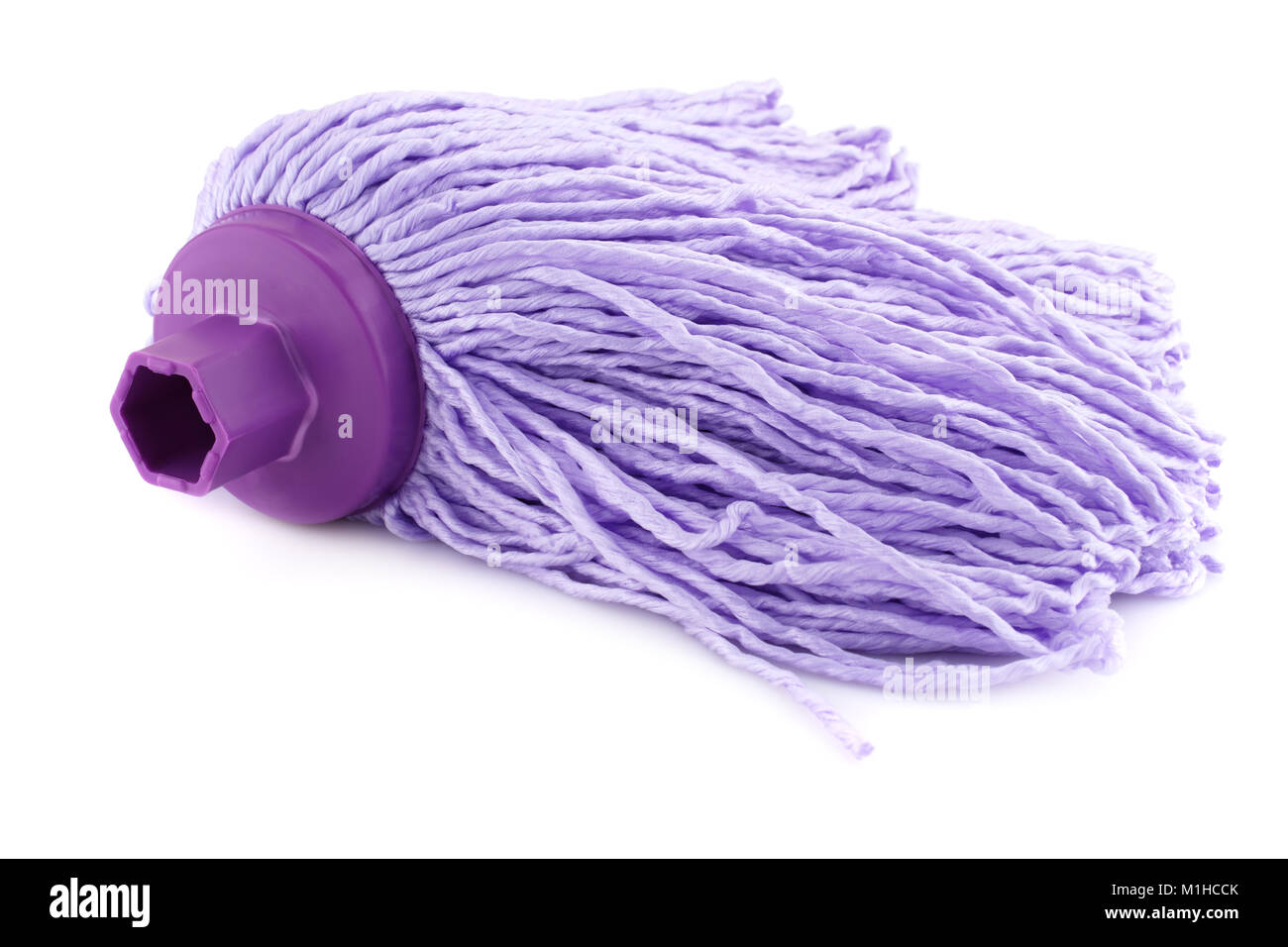 Pink mop isolated on white background Stock Photo - Alamy
