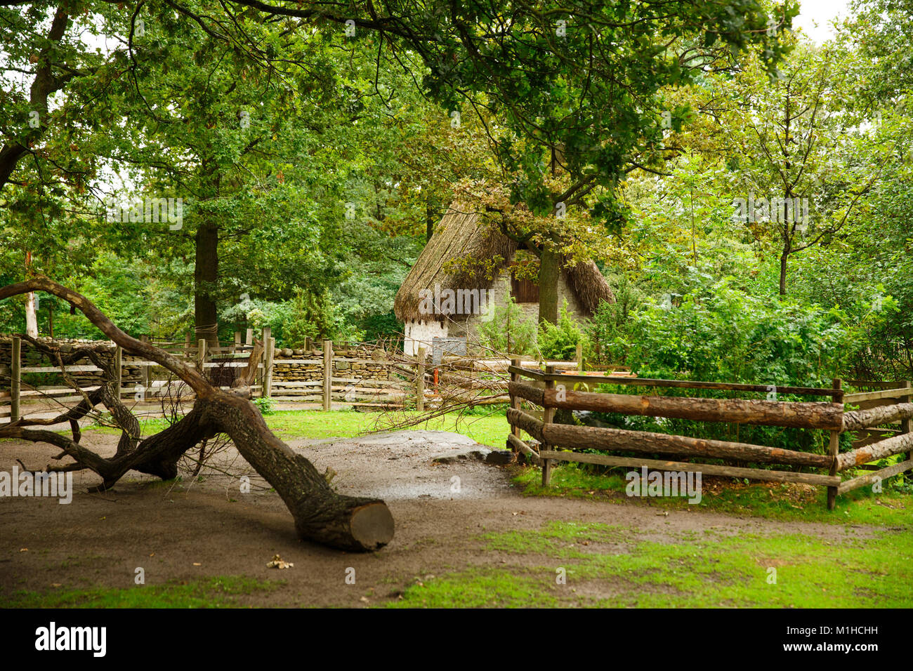 Traditional old house at Skansen, the first open-air museum and zoo ...