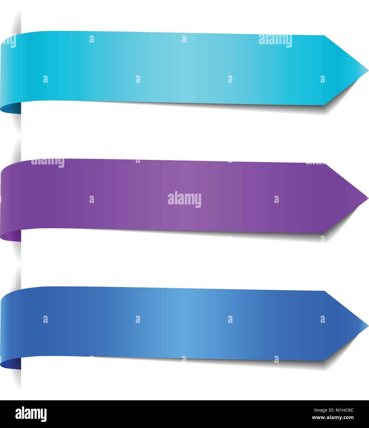 Set of blue decorative ribbons Stock Vector Image & Art - Alamy