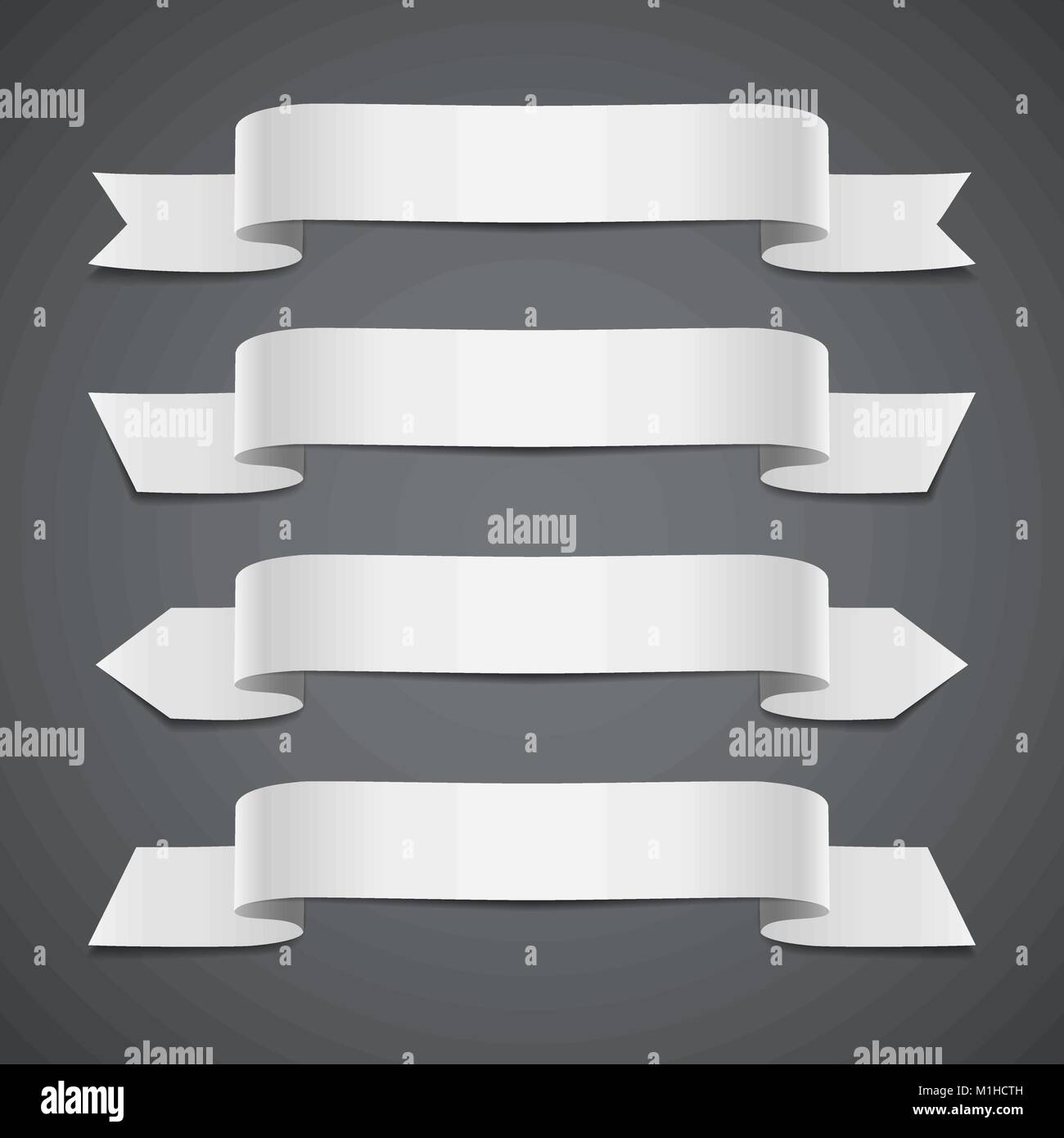 White clear ribbon hi-res stock photography and images - Alamy