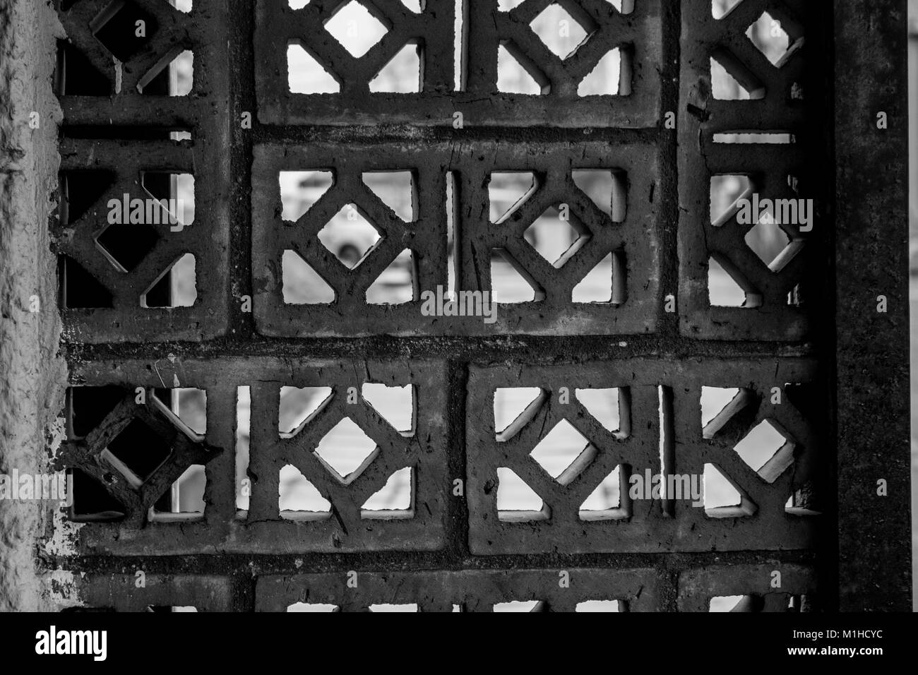 Bus Stop Fence Stock Photo - Alamy