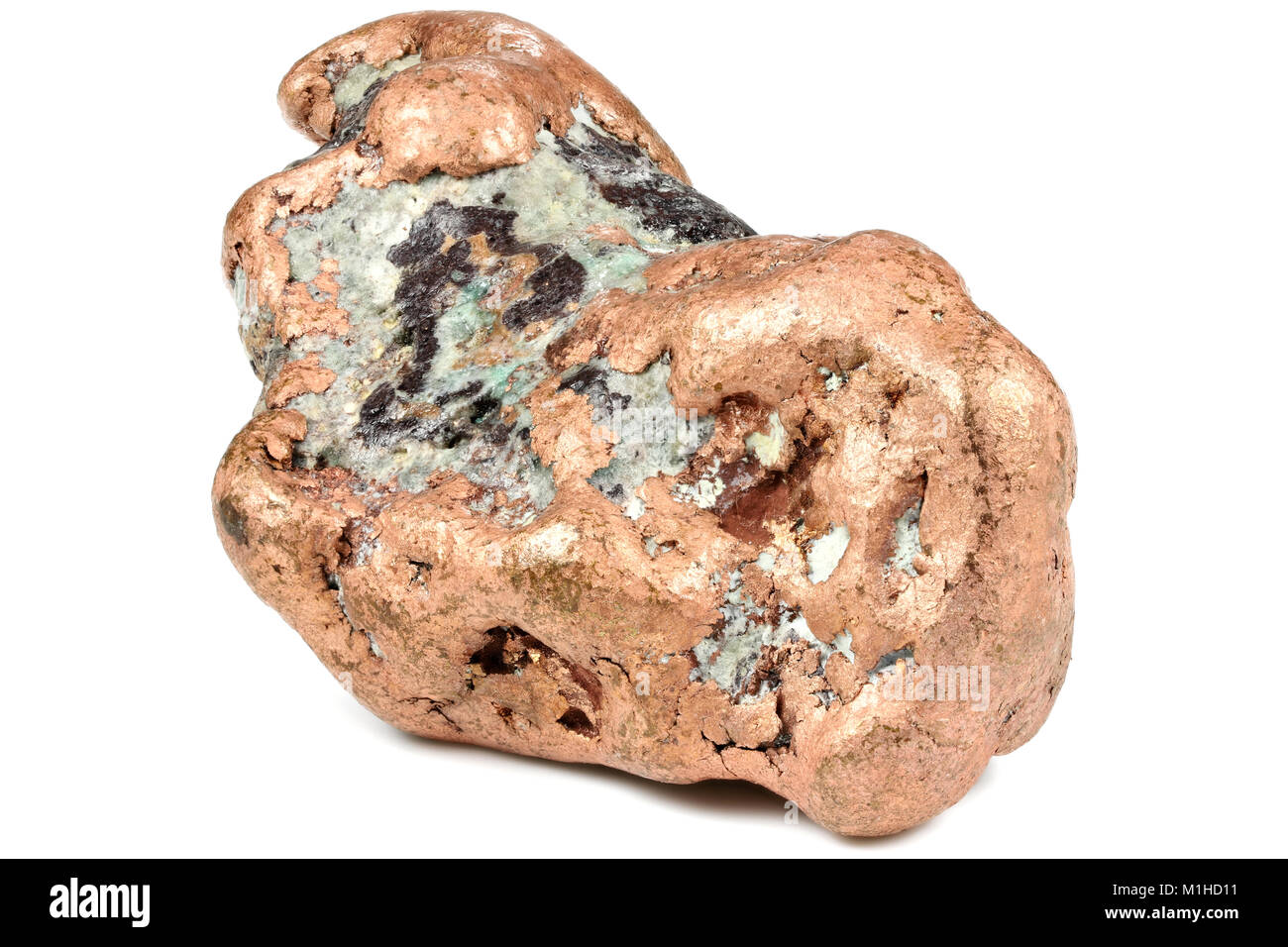 large native copper nugget (157 g) from Keweenaw, Michigan/ USA ...