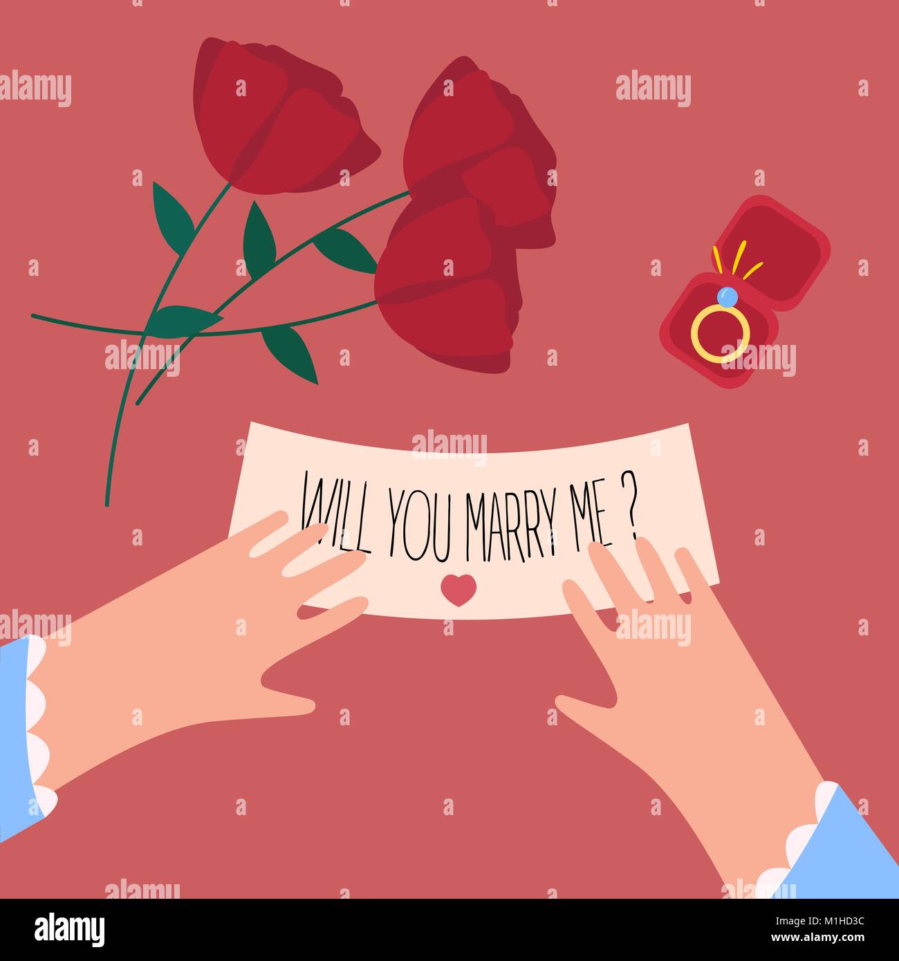 Will you marry me Stock Vector Images - Alamy