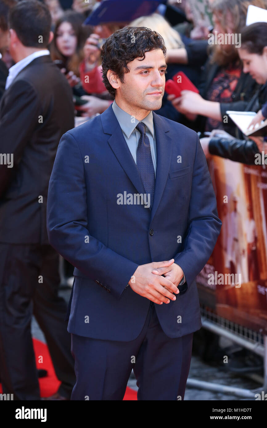 London, UK, 13 May 2014, Oscar Issac, UK premiere of "The Two Faces of ...