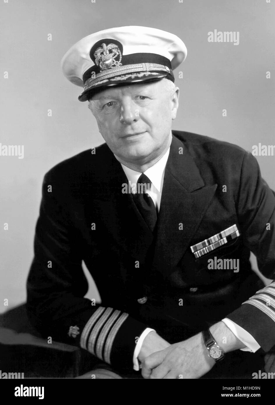 Formal portrait of H. Trendley Dean, D.D.S. wearing a uniform, the ...