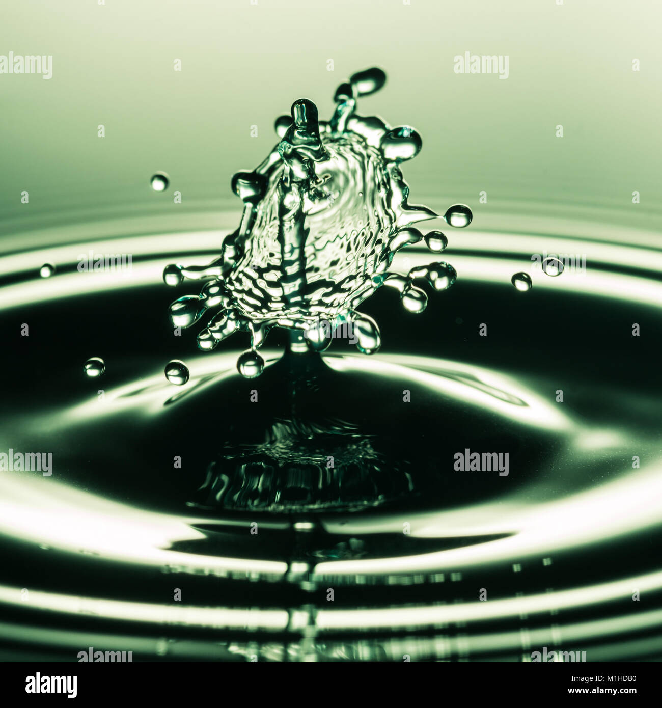 An abstract macro shot of a water drop collision Stock Photo - Alamy