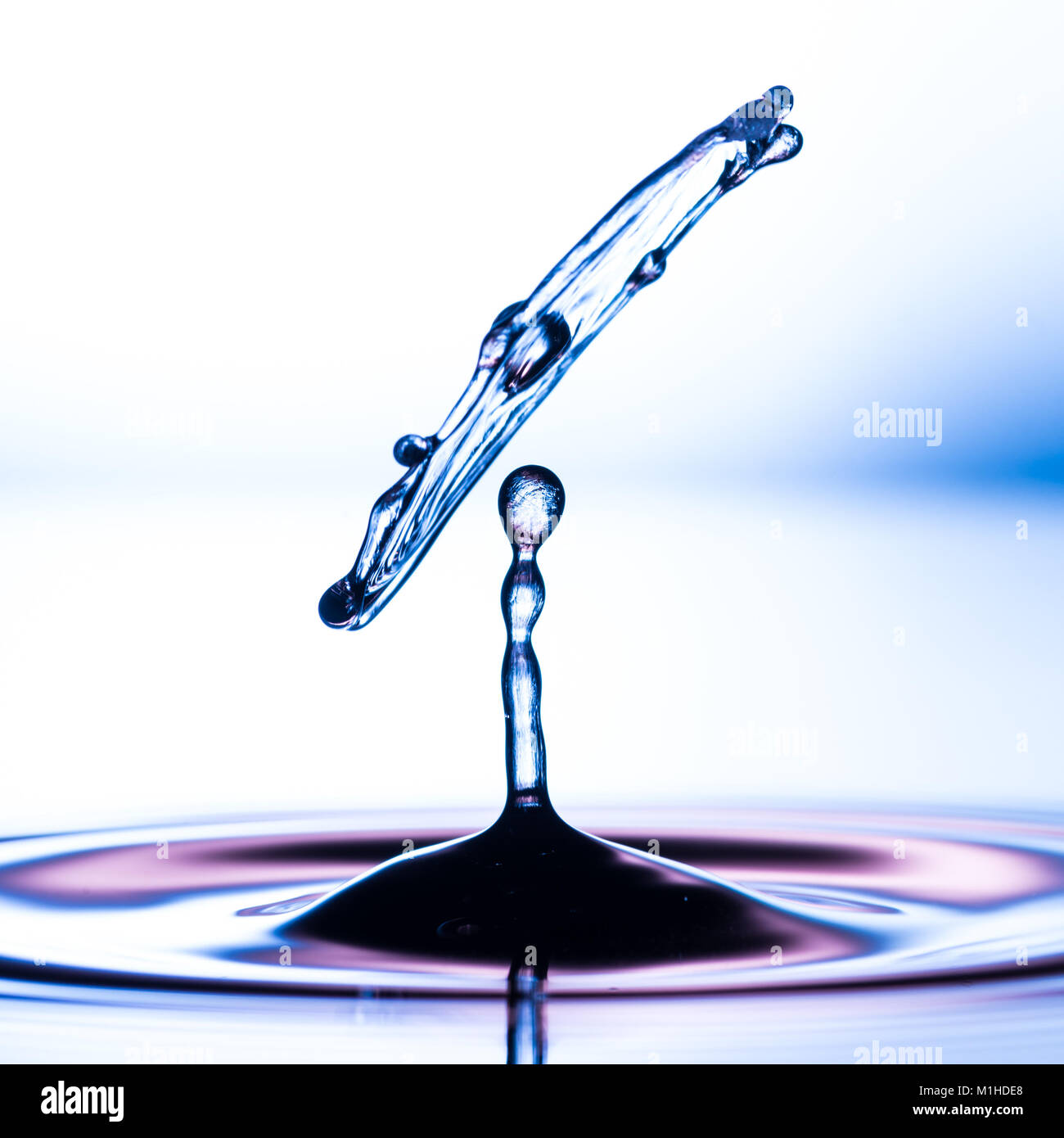 An abstract macro shot of a water drop collision Stock Photo - Alamy