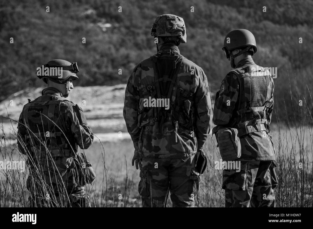 Young French Volunteers at CFIM (Iniatial Military Training Center) in ...