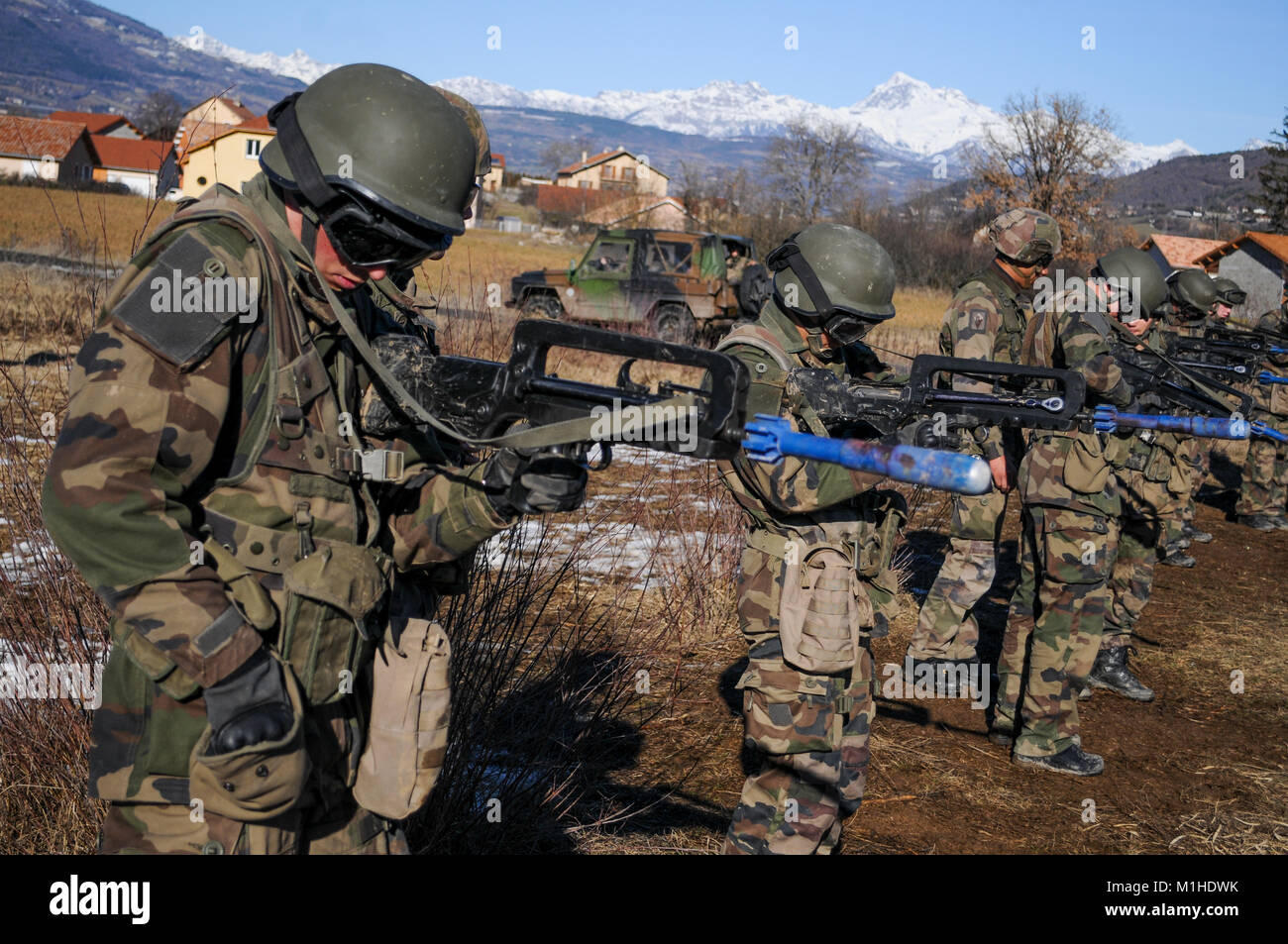 Young French Volunteers at CFIM (Iniatial Military Training Center) in ...