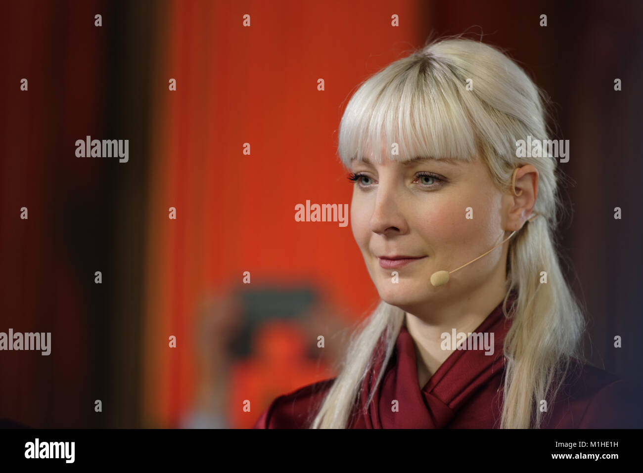 Helsinki, Finland, 28th January, 2018. Laura Huhtasaari, presidential ...