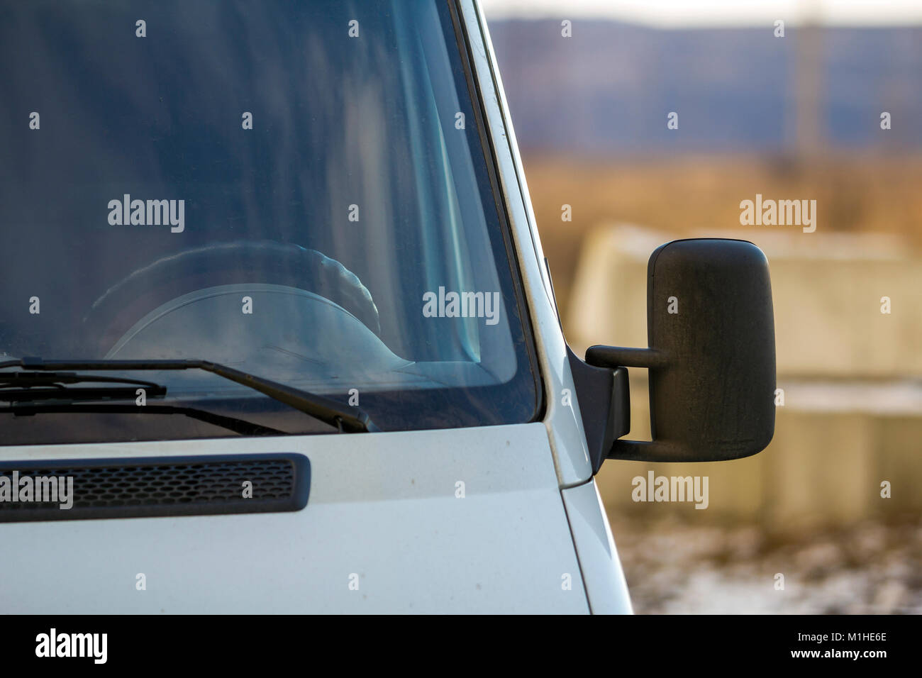 Close up of side rear-view mirror on a modern car Stock Photo - Alamy