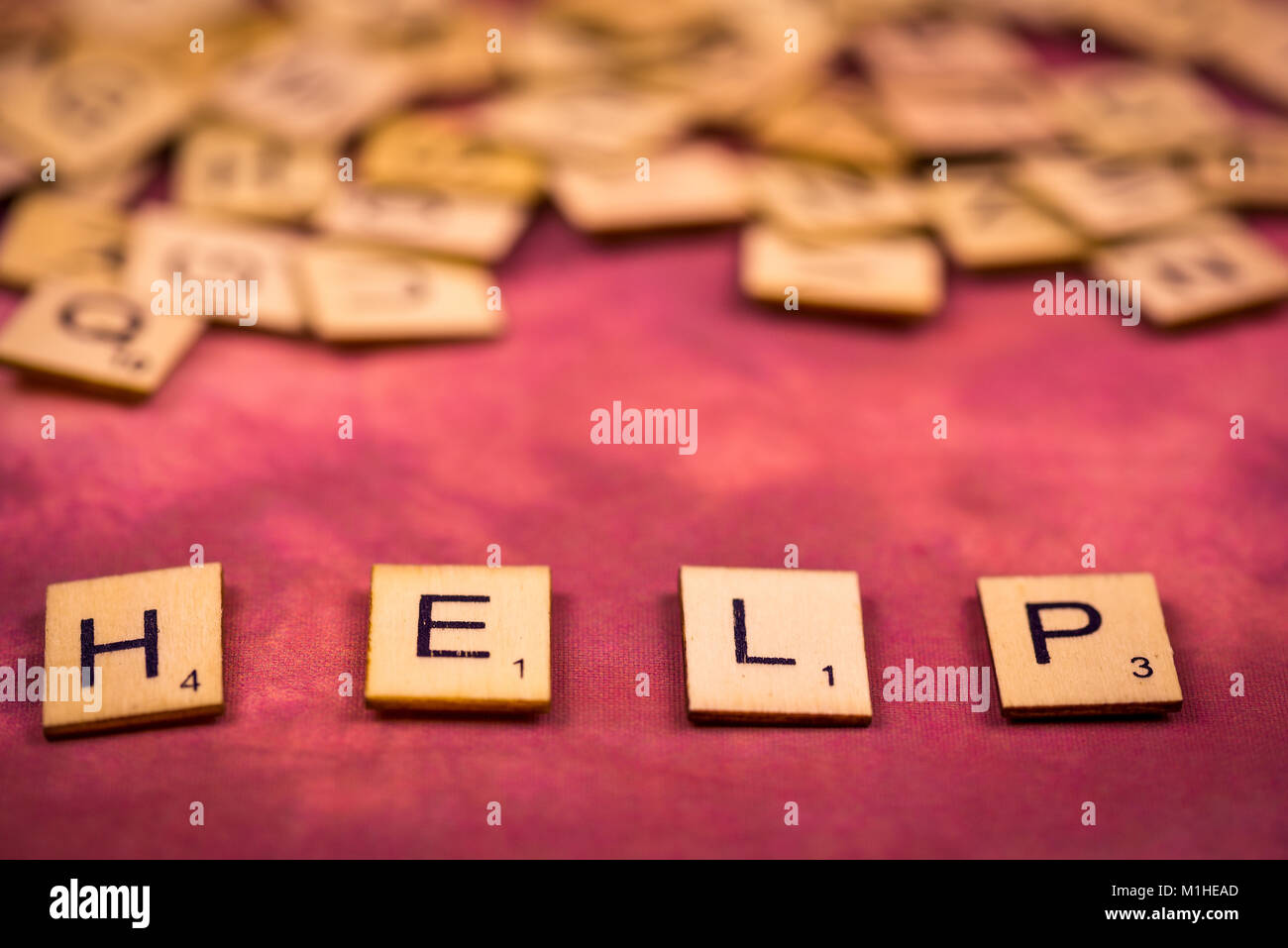 Help word alphabet letters hi-res stock photography and images - Alamy
