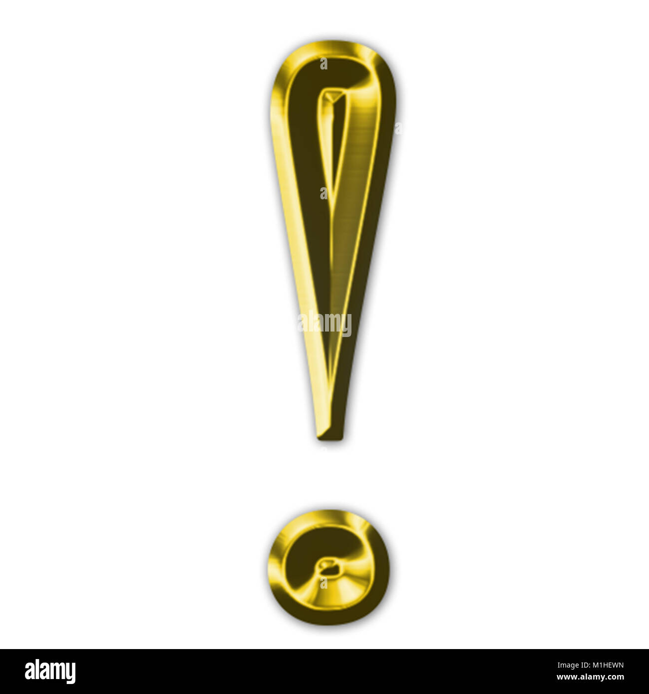 Golden metalic symbols Stock Photo - Alamy