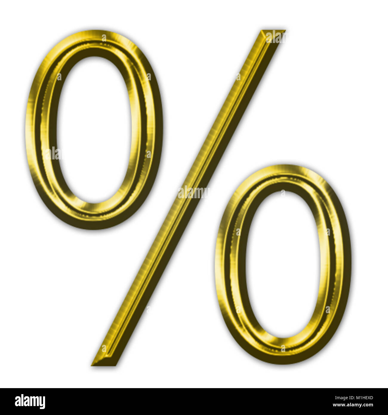 Golden metalic symbols Stock Photo - Alamy