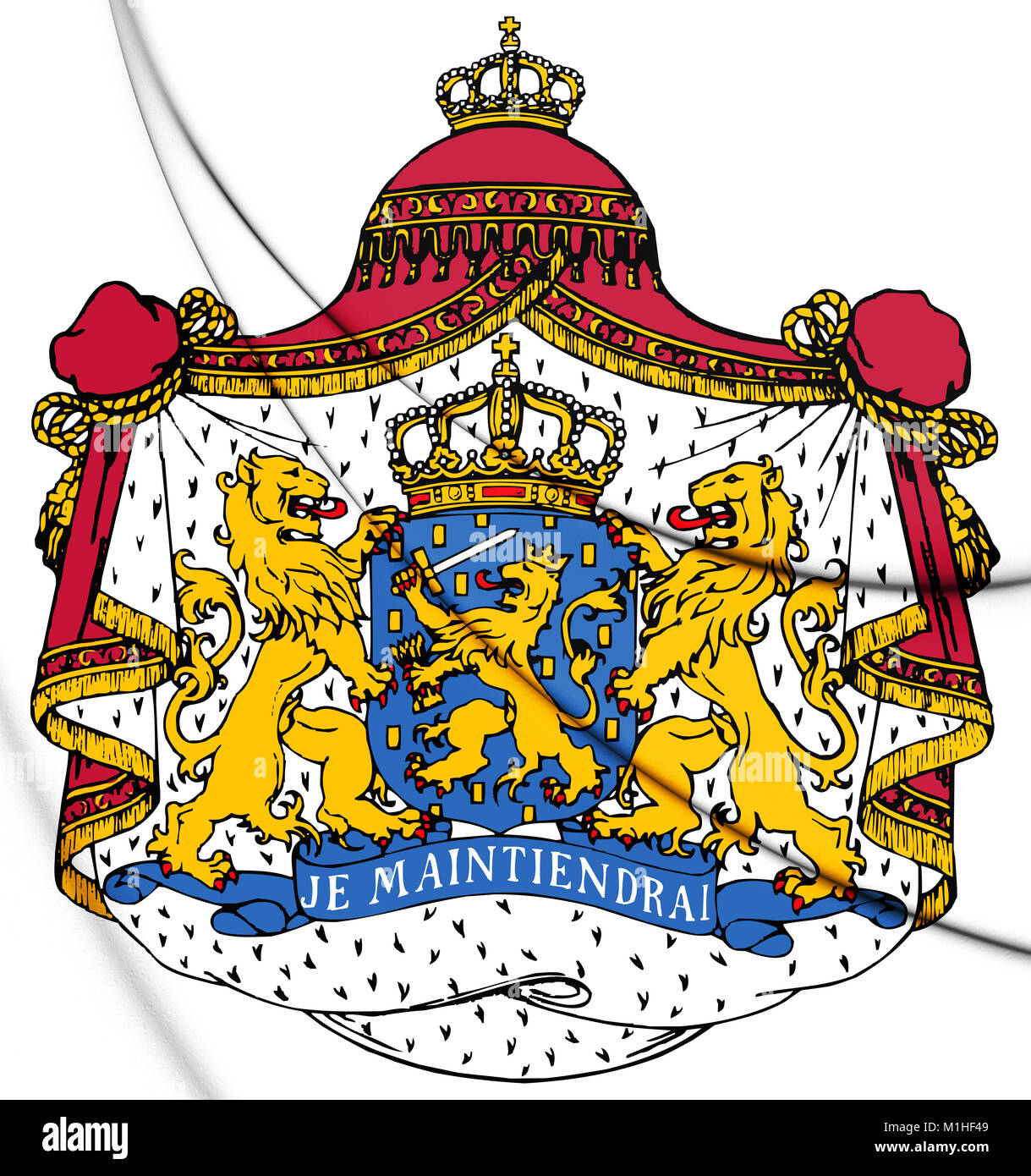 Coat of Arms of the Netherlands. 3D Illustration Stock Photo - Alamy