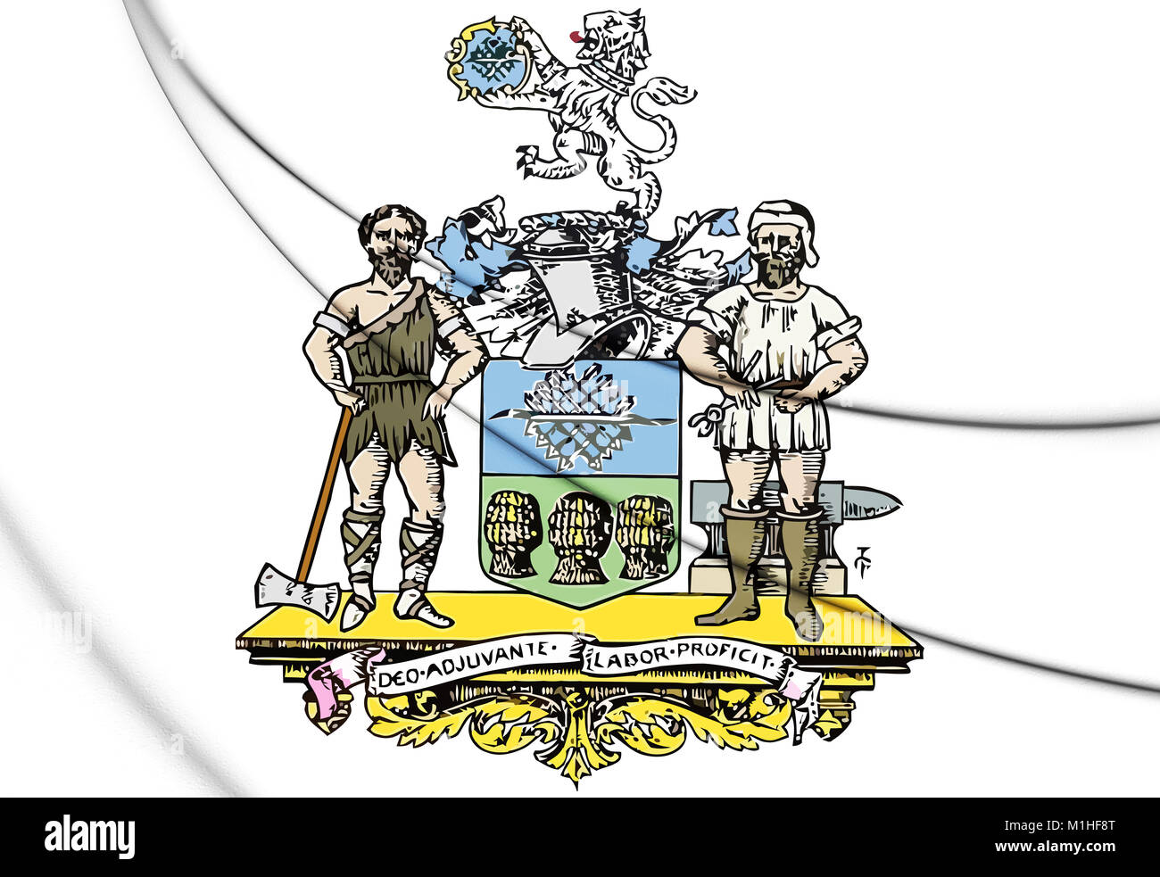 Sheffield Coat of Arms, England. 3D Illustration Stock Photo - Alamy