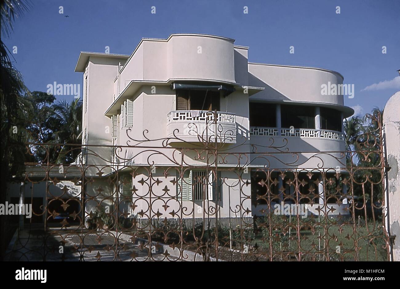 Old Reed Hill House, front view of the house, Dacca, East Pakistan ...