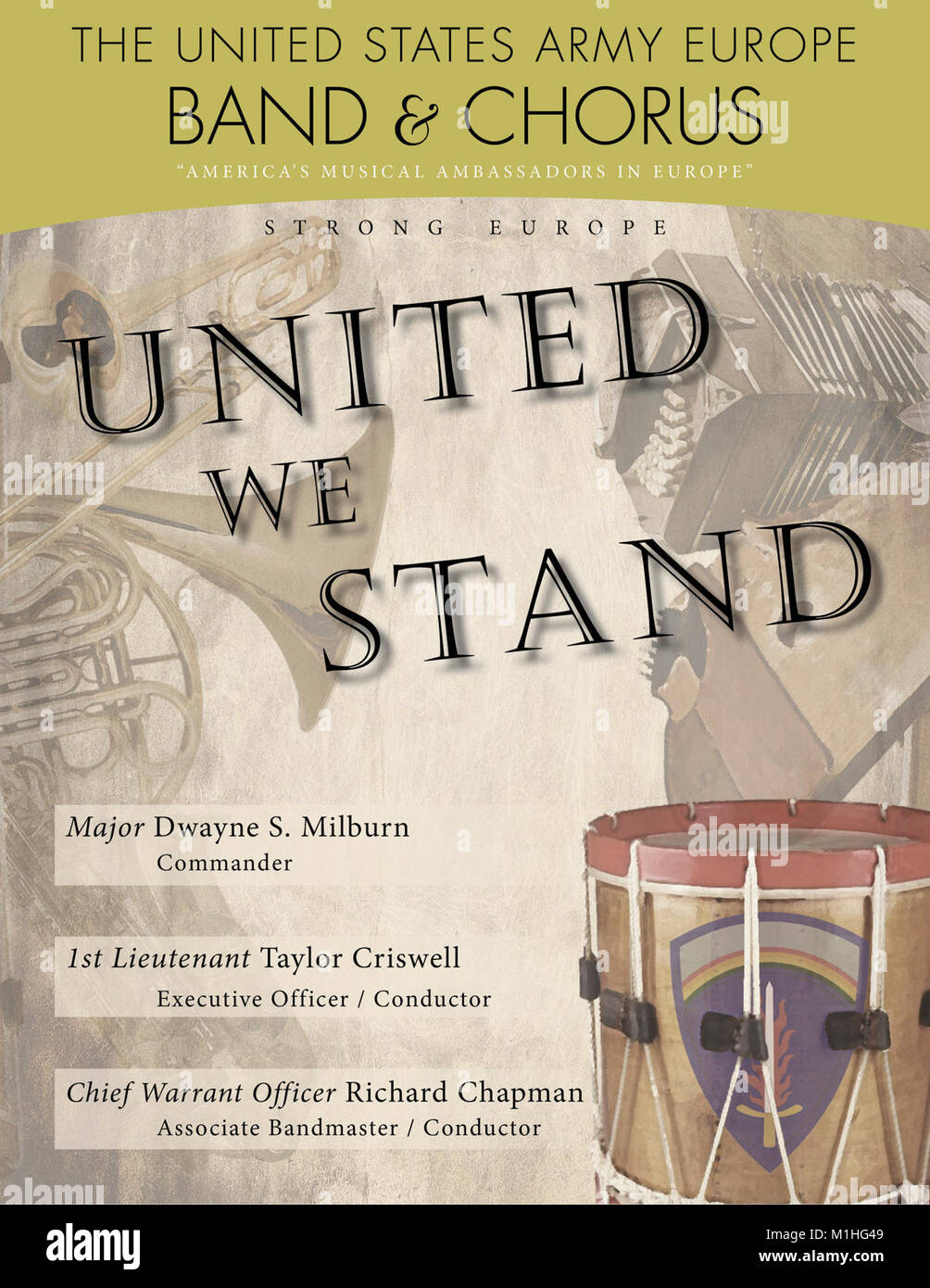 Concert program cover from the US Army Europe Band & Chorus 2017 ...