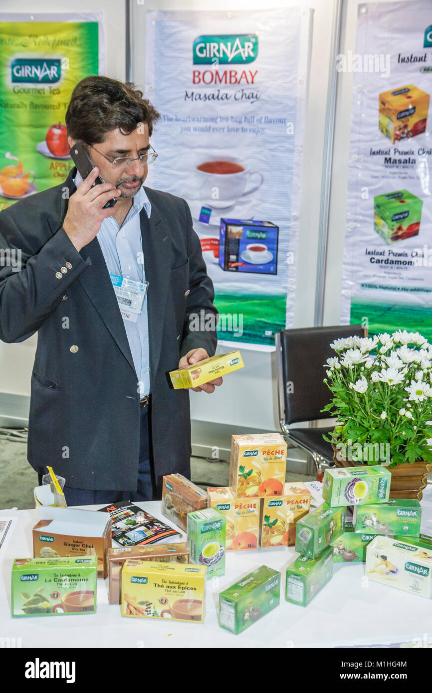 Miami Beach Florida,Convention Center,centre,Tea and Coffee exhibit ...