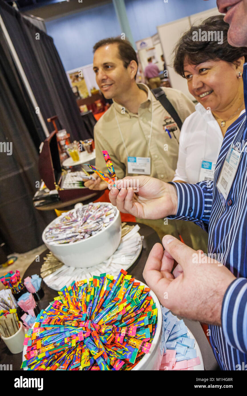Miami Beach Florida,Convention Center,centre,Tea and Coffee exhibit ...