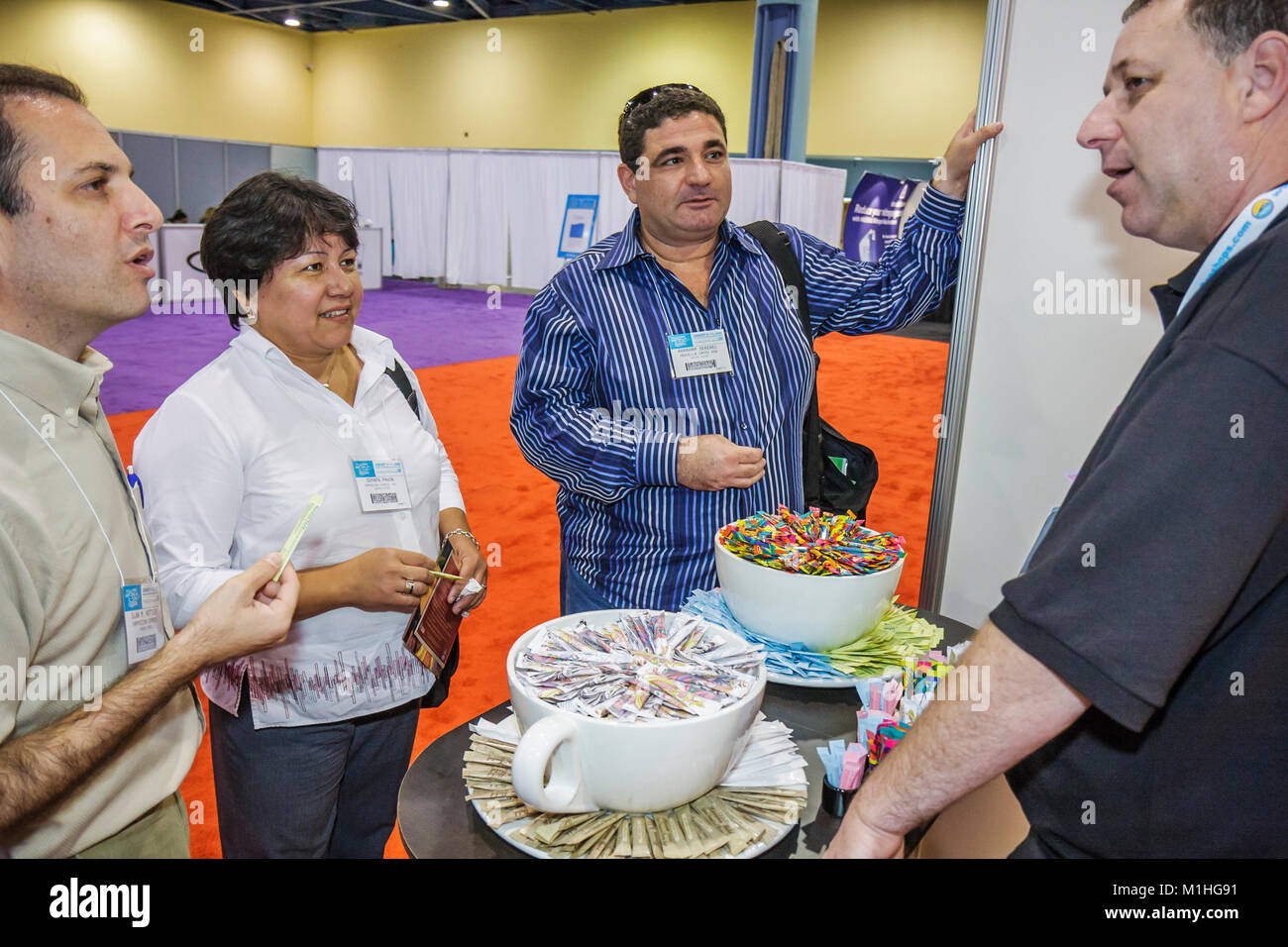 Miami Beach Florida,Convention Center,centre,Tea and Coffee exhibit ...