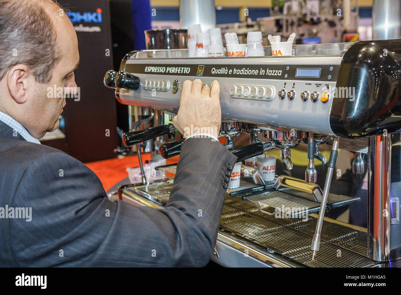 Miami Beach Florida,Convention Center,centre,Tea and Coffee exhibit ...