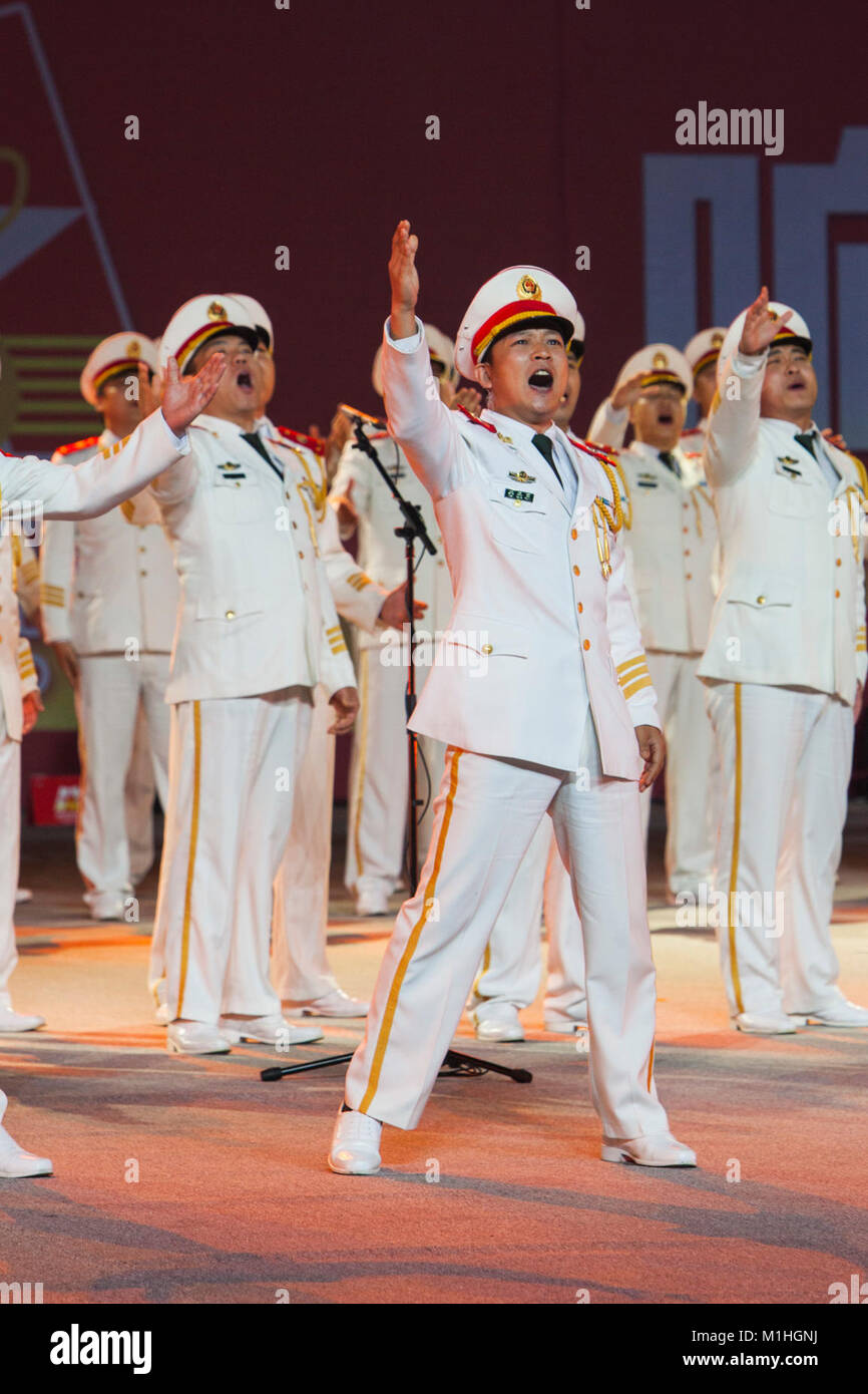 The Men's Chorus of the Chinese People's Armed Police Force perform for ...