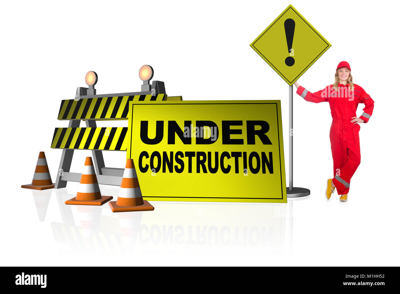 Concept of under construction for your webpage Stock Photo - Alamy