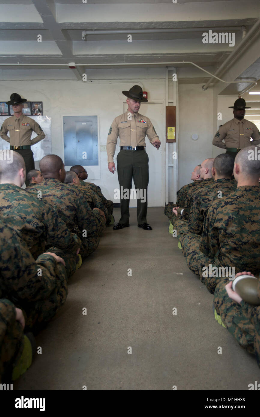 Gunnery Sgt. Joey Cruz, senior drill instructor, Golf Company, 2nd ...