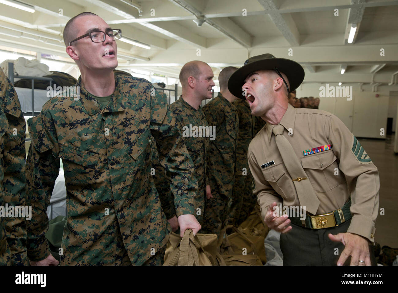 Staff Sgt. Justin Wood, drill instructor, Golf Company, 2nd Recruit ...
