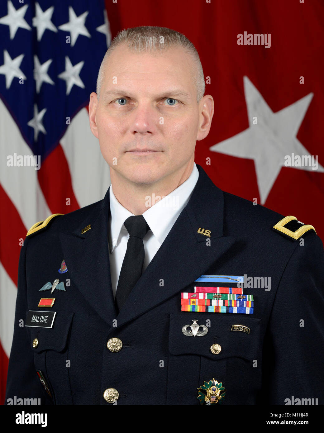 Brig. Gen Vincent F. Malone poses for his official portrait in the Army ...