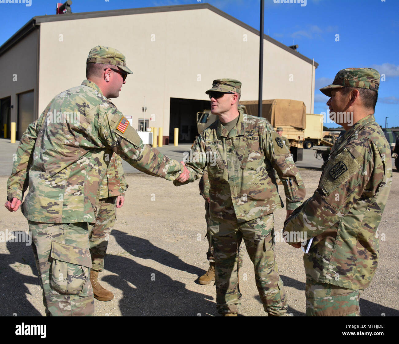 Command Sgt. Maj. Eric M. Schmitz, U.S. Army Intelligence and Security Command senior enlisted ...