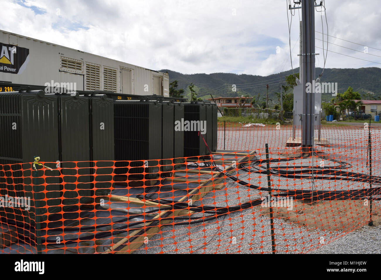 Large transformers, along with 1,850 kilowatt generators form the microgrid system, provide ...