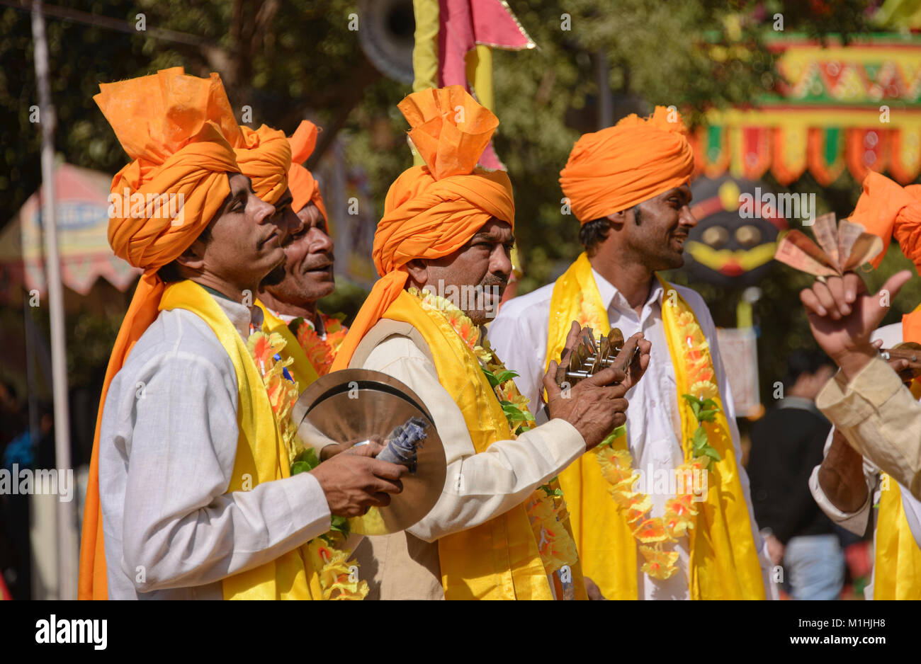 Rajasthani folk musicians, Udaipur, India Stock Photo - Alamy