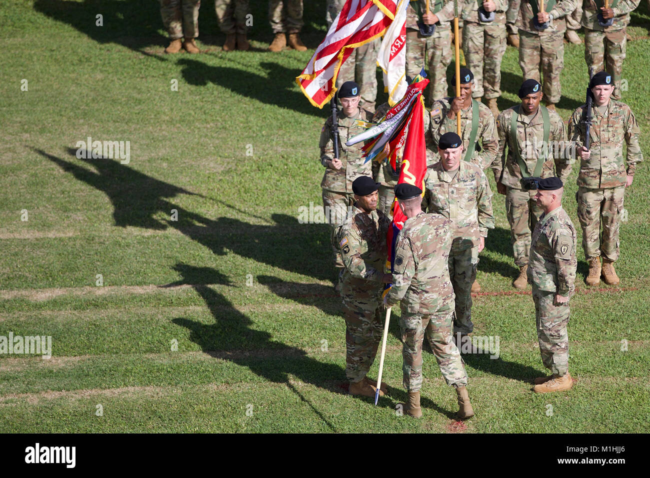 Lt. Gen. Gary Volesky, I Corps commanding general, passes the 25th ...