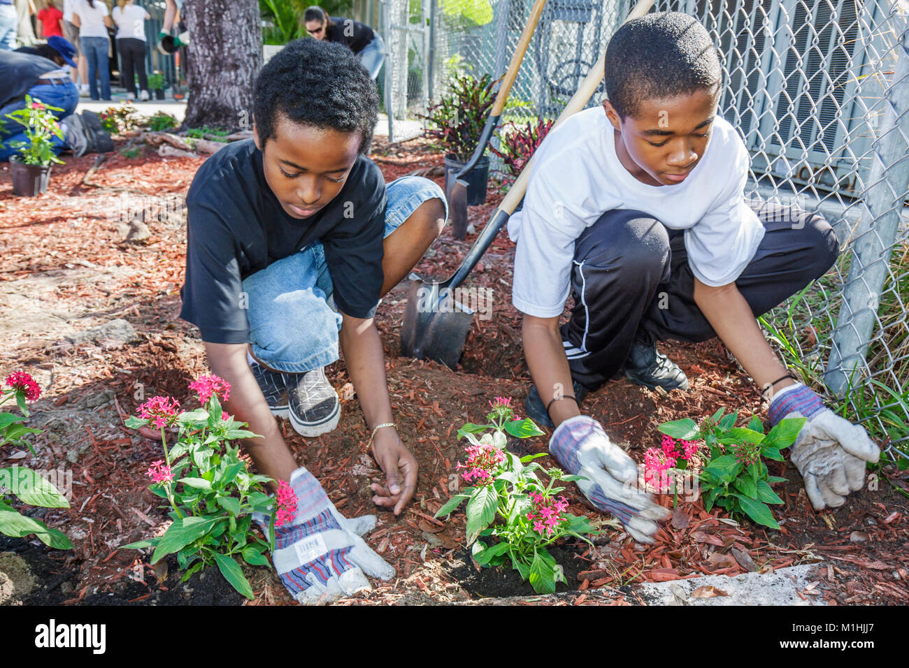 African school children hands up hi-res stock photography and images ...