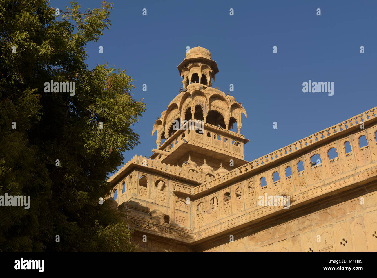 The Tazia Tower in the Badal Palace, Jaisalmer, Rajasthan, India Stock ...